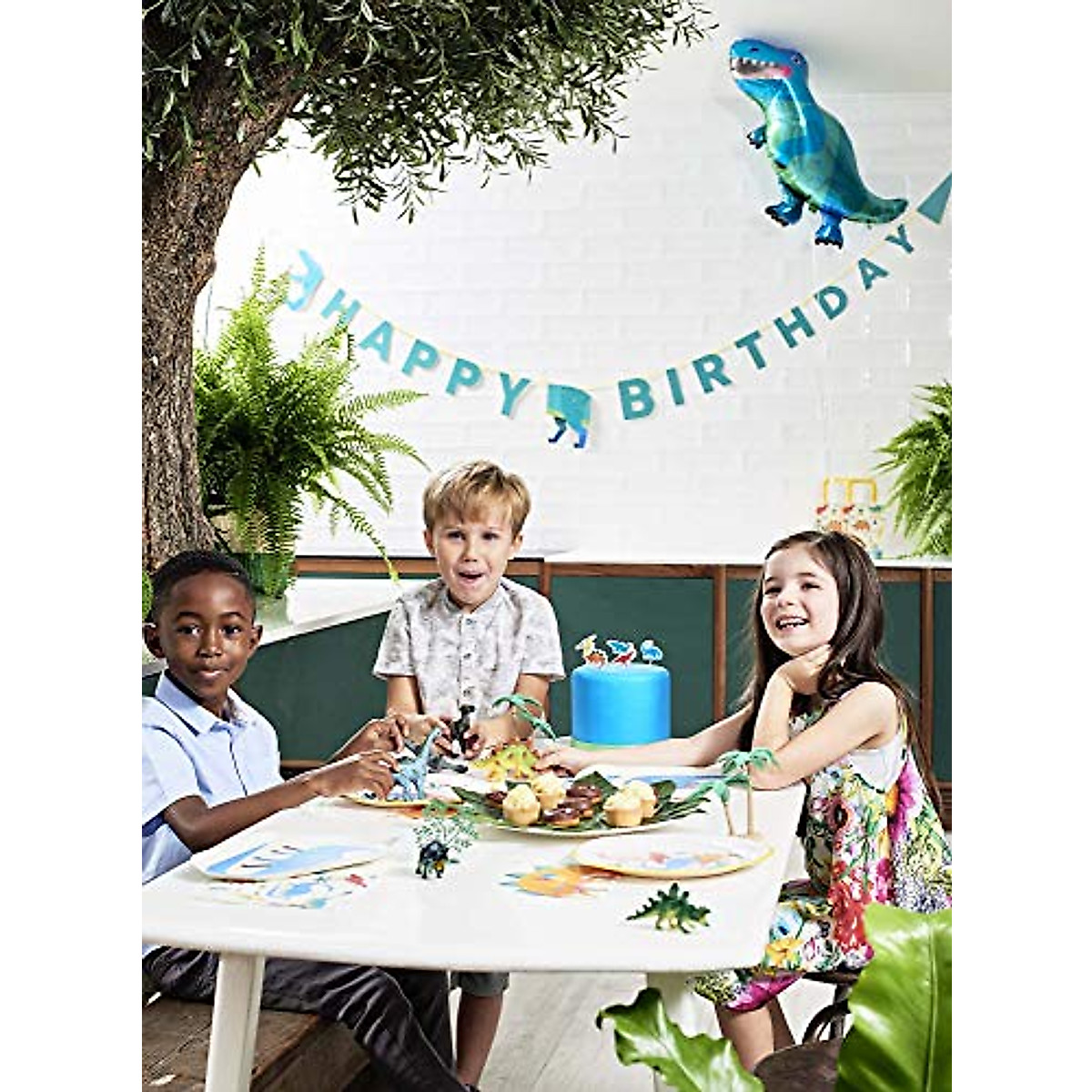 Party Dinosaurs Happy Birthday Garland 3.5M