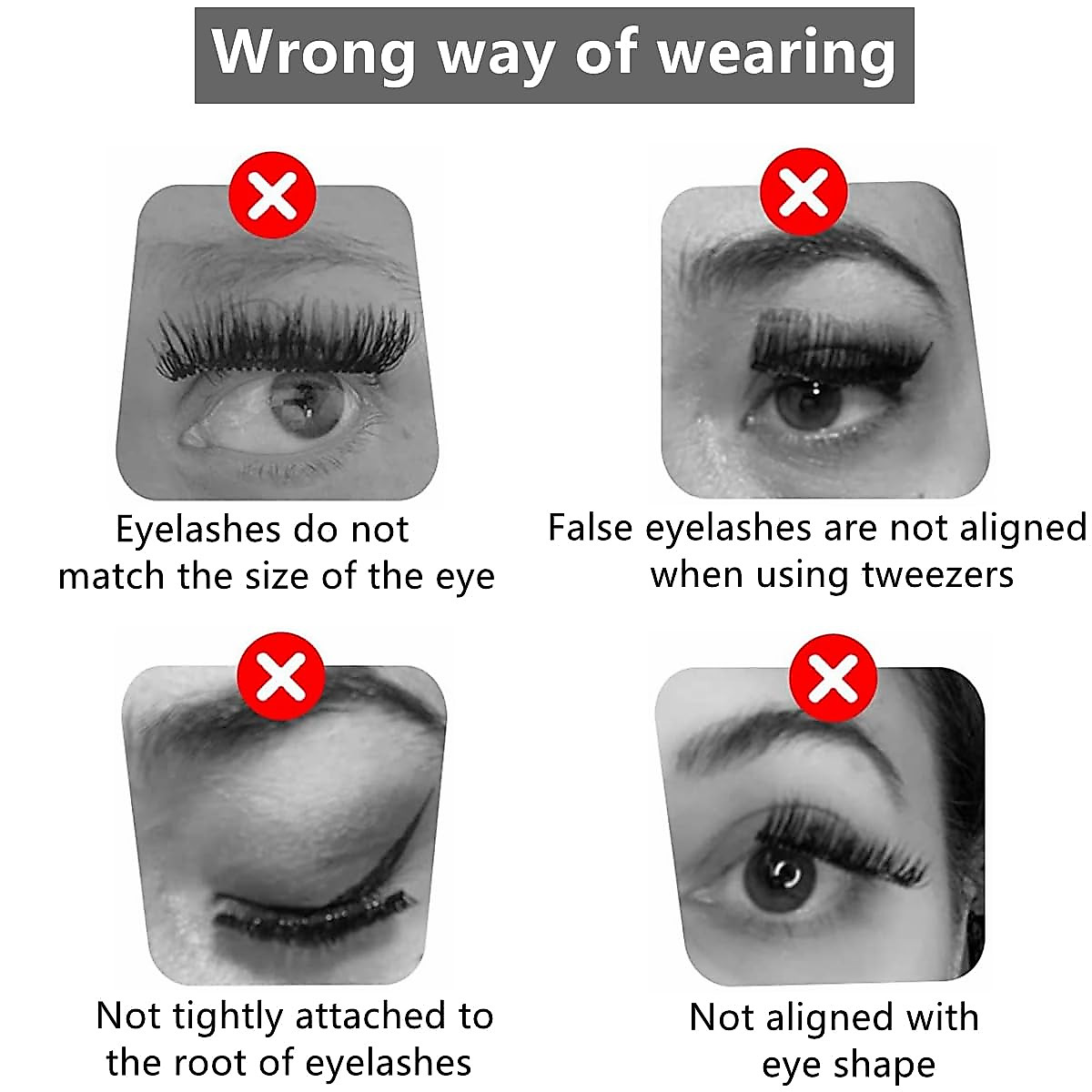 Dual Magnetic Eyelashes Natural Look, Magnets False Eyelashes No Eyeliner or Glue Needed, Reusable Magnetic Lashes 3D Extension Kit, 4 Pairs Soft Magnetic Fake Eye Lash for Women Makeup with Applicator