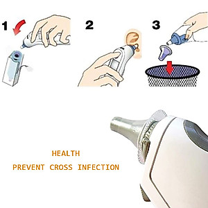 20 Counts Ear Thermometer Probe Covers Refill Lens Filters for All Braun Thermometer Thermometers Disposable Covers for Ear Thermometers