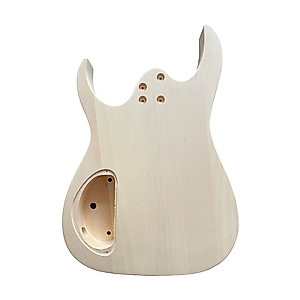 Fistrock DIY Electric Guitar Kit Beginner Kit 6 String Right Handed with Flamed Maple Veneer Top Basswood Body Hard Maple Neck Rosewood Fingerboard Chrome Hardware Build Your Own Guitar.