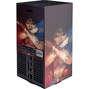 Skinit Decal Gaming Skin Compatible with Xbox Series X Console - Officially Licensed DC Comics Wonder Woman Profile Character Poster Design