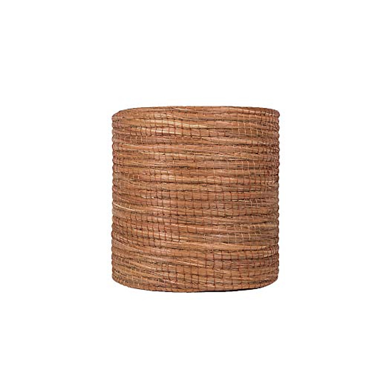 JOSE ARTESANO Pine Needle (Ocoxal) Waste Basket, 9.8 in x 9.8 in, Cylindrical, Wicker Trash Can, Natural, 100% Sustainable, Organic and Vegan
