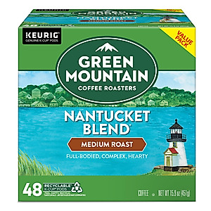 Green Mountain Coffee Roasters Nantucket Blend, Single-Serve Keurig K-Cup Pods, Medium Roast Coffee Pods, 48 Count