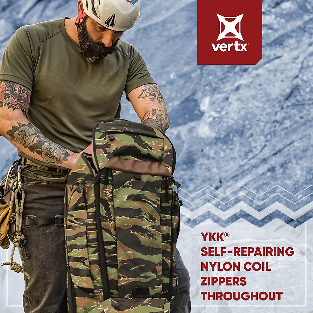 Vertx Gamut Checkpoint Mens Tactical Backpack 25L Large Molle Laptop Rucksack for Travel, Work, Outdoor, Utility Gear Bag, It's Black