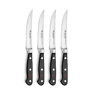 Wusthof Classic Steak Knife Set with Wood Case (4 Piece)