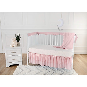 American Baby Company Fleece Blanket with Silk-Like Satin Trim, Soft, Warm & Cozy, Pink, 30" x 40" for Boys and Girls, Perfect for Baby Carrier, Stroller, Travel and Gifting