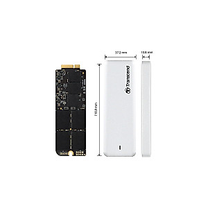Transcend 240GB JetDrive 725 SATAIII 6Gb/s Solid State Drive Update Kit for MacBook Pro 15" with Retina Display, Mid 2012 - Early 2013 (TS240GJDM725)