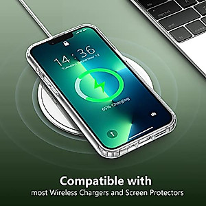 SPIDERCASE [3 in 1 Designed for iPhone 13 Pro Max Case, [Crystal Clear Not Yellowing][with 2 Pcs Tempered Glass Screen Protectors & 2 Pcs Camera Lens Protectors] Slim Thin Case (Silver)