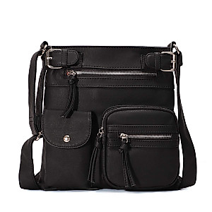 KL928 Crossbody Purses for Women Shoulder Bag (Black-2)