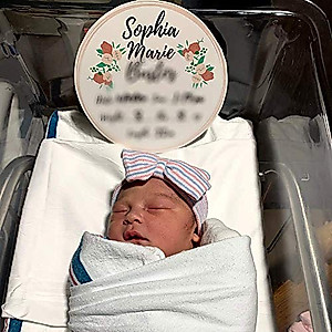 Custom Handmade Wooden Birth Announcement Sign (Sophia)