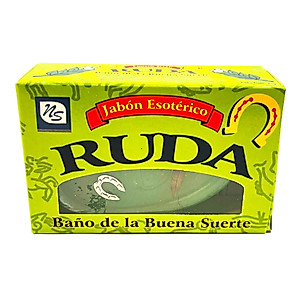 Nuestra Salud - Rue Herb Soap Bar - Gentle Moisturizing Action for Hand, Face, and Body - 100% Natural and Organic Soap for Healthy Skin