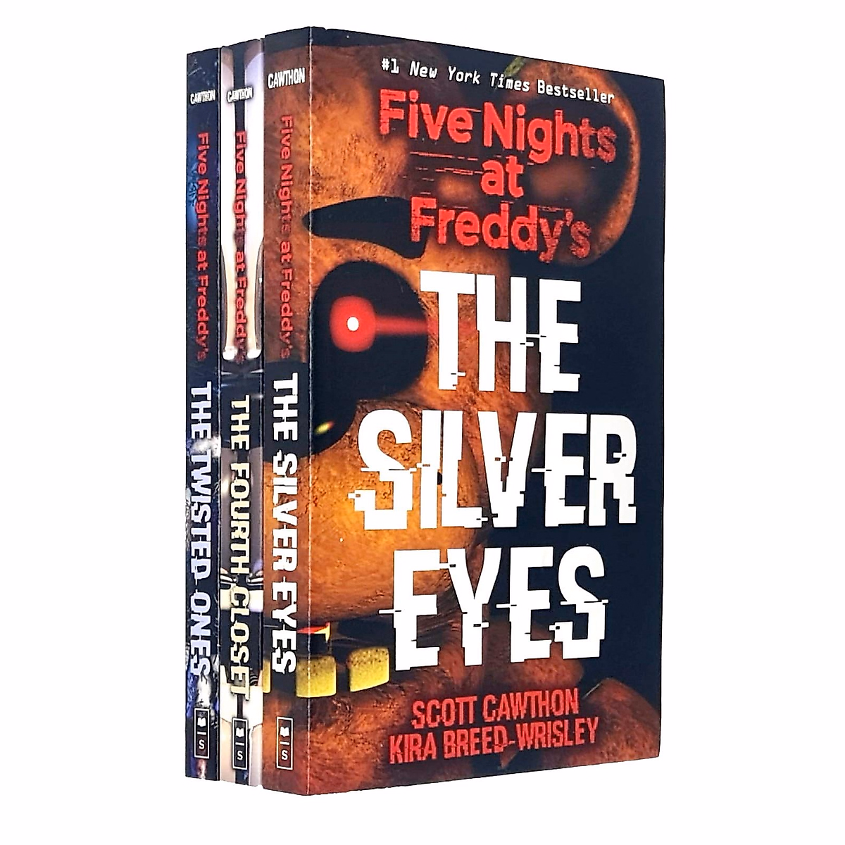 Five Nights At Freddys Series 3 Books Collection Set By Scott Cawthon (The Silver Eyes, The Fourth Closet, The Twisted Ones)