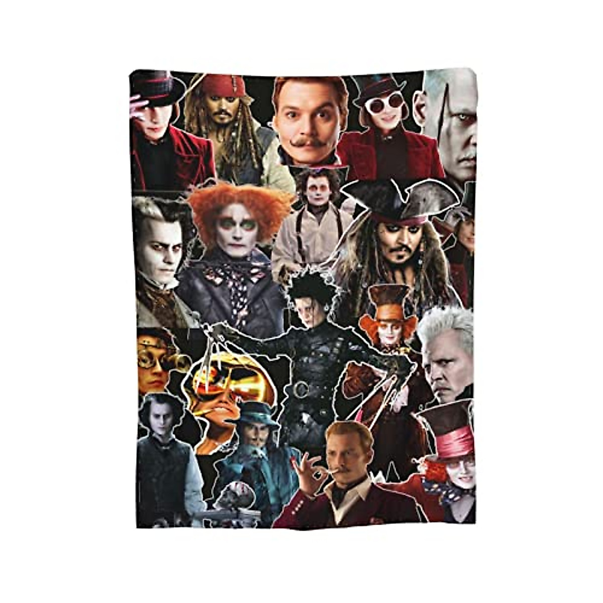 Blanket Johnny Depp Soft and Comfortable Warm Fleece Blanket for Sofa,Office Bed car Camp Couch Cozy Plush Throw Blankets Beach Blankets