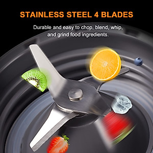 Blender for Shakes and Smoothies 52oz Plastic Jar and 500 Watts Countertop Blender for Kitchen with Pulse Smoothie Blender Licuadora White and Grey Ice Crusher Blender for Frozon