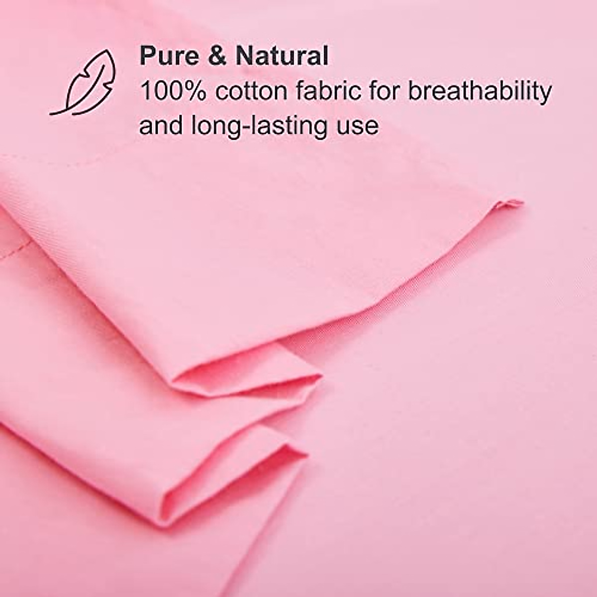 Best Season 400 Thread Count Cotton Queen Size Sheet Set (Pink Color) 4 Piece - 100% Long Staple Cotton Sheets Set, Soft Cotton Bed Sheets Sets with Deep Pocket fit Upto 16 inch