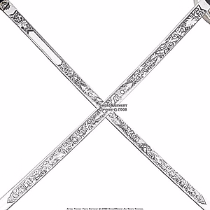 Munetoshi Military US Army Officer Saber Ceremonial Steel Sword Replica Engraving w/Carrying Bag