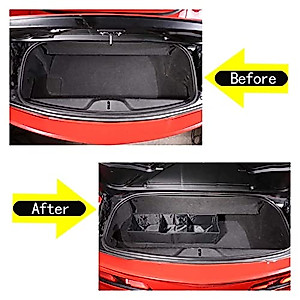 PSKOO Compatible With Corvette C7 2014-2019 Car Trunk Storage Box Extra Large Organizer Home Car Seat Organizer Car Accessories Interior