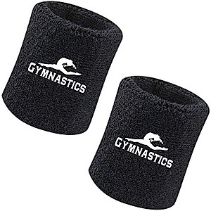Gymnastics Wristbands Sweatband for Grips 4" X 2.75" (1 Pair)