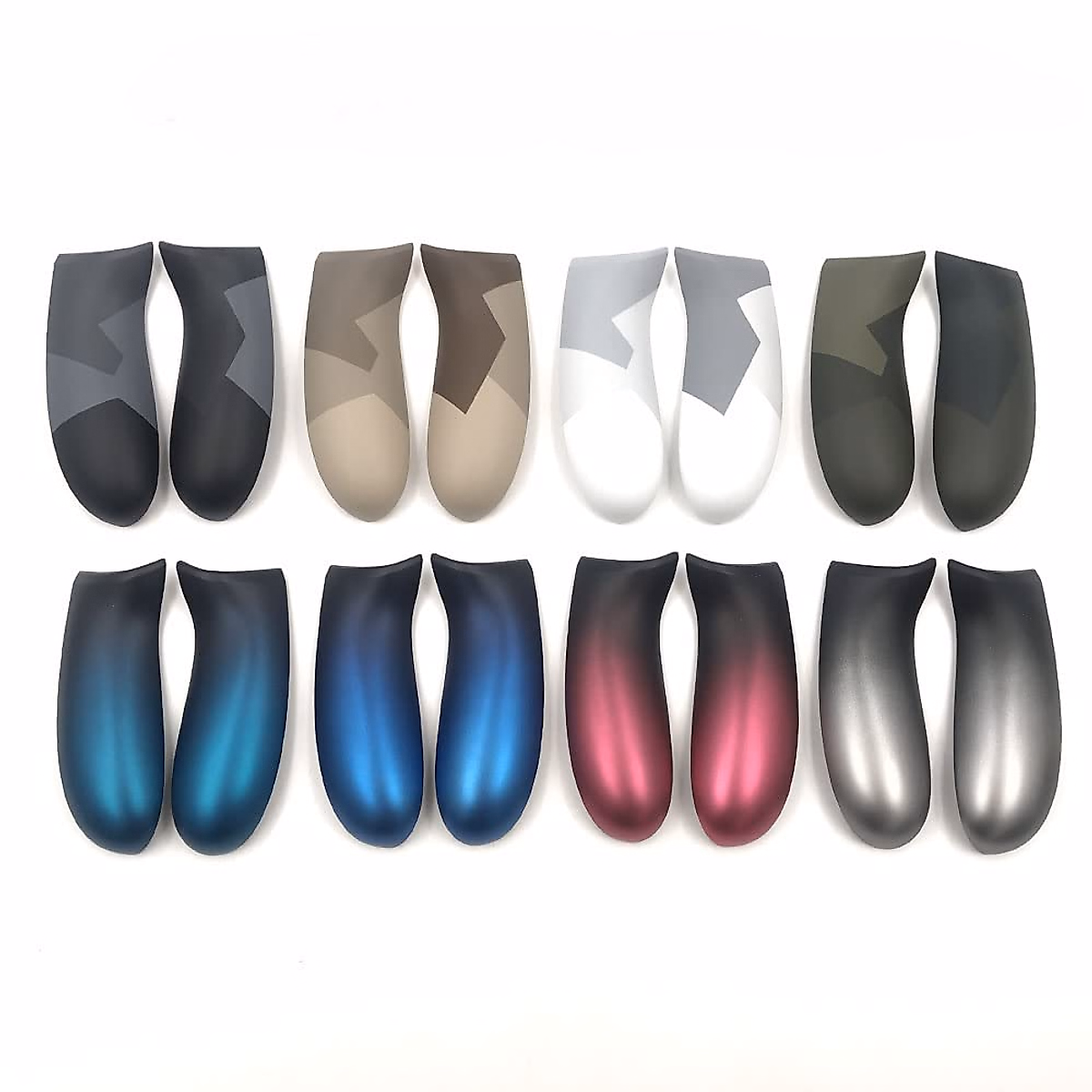 Anti Slip Handle Side Cover For Xbox One Slim S Controller Gamepad Rear Grips Handles Shell Replacement (White)