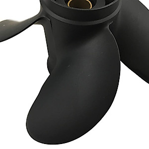 ARKDOZA 4 Blade Aluminum Propeller for Suzuki 35-65HP Outboards RH (10.2 (dia) x 14 (pitch))