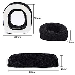 Earpads Cups Cushions Headband Replacement Compatible with Astro A10 a10 Headphones Headset Earmuffs Covers Pillow Foam Cover Repair Parts (Earpad+Headband)