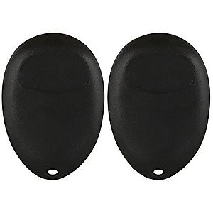Discount Keyless Replacement Key Fob Car Remote and Uncut Ignition Key Compatible with L2C0007T, 10335582-88, B110 (2 Pack)