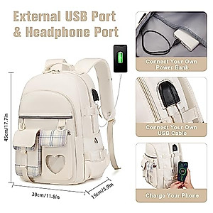 ACESAK Backpack for Girls - Bookbag Backpacks Schoolbag for Girls Kids Teen Women Casual Laptop Travel Daypacks - School Bag Elementary Middle School College Cute Backpack with Lunch Box