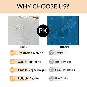 Outdoor Hanging Lounge Chair Replacement Cushion Cover and Umbrella Fabric, Made for Patio Curved Chaise Hammock Floating Swing Chair Pads, Waterproof Soft Fabric (Cushion and Chair Excluded),Blue