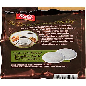 Melitta Coffee Pods, Medium Roast, 18 Count (Pack of 6) 108 Total Pods
