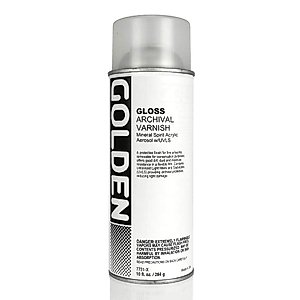 Golden Archival Varnish Gloss 10 oz Spray Can