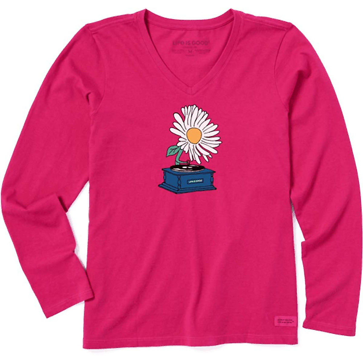 Life is good Womens Crusher, Sangria Red, X-Small