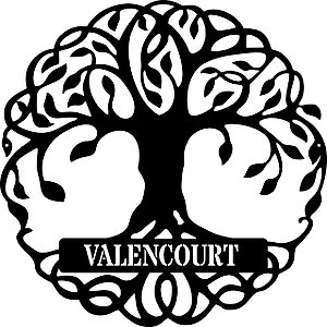 Tree of Life Personalized Metal Wall Sign | Custom Metal Name Sign | Personalized Last Name Sign | Door Hanger | Indoor Outdoor Metal Wall Decor Sign | Wedding Gift | Family Monogram Sign Made in USA