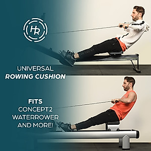 Rowing Machine Seat Cushion Compatible with Concept 2 Rowing Machine- Row Machine Rower Pad Compatible with Concept 2 Rower, Hydrow Rower, Concept2 Rowerg - Gel Seat Pad Rowing Machine Accessories