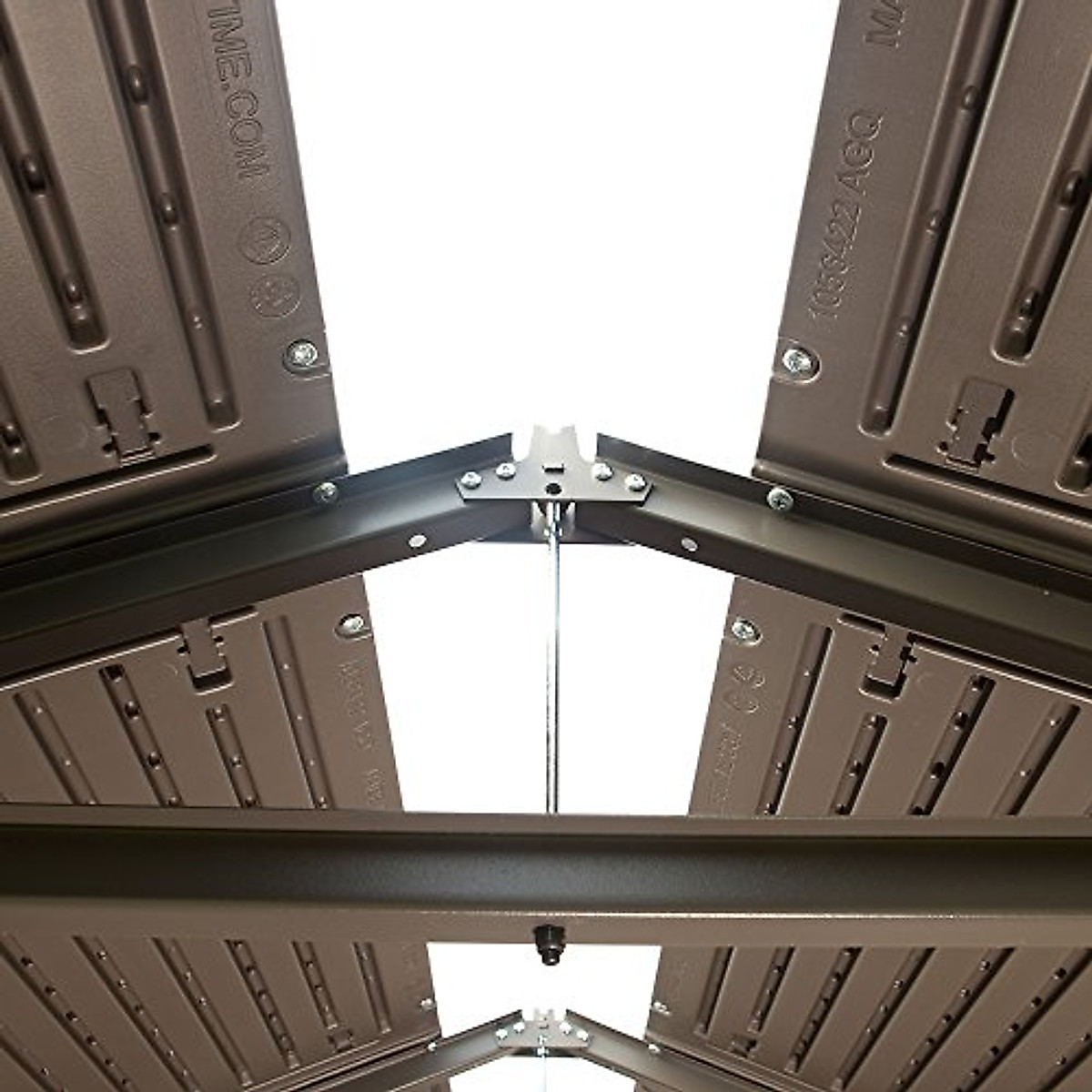 Lifetime 60042 7' X 7' Outdoor Storage Shed, Desert Sand