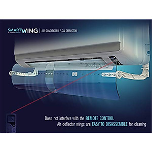 Flow Deflector for Air Conditioner, Split Unit Baffle Shield, Adjustable Wing for AC Wall Unit