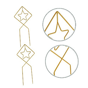 YARNOW 2pcs Flower Stand Rose Vines Plants for Outside Gold Stand Plant Climbing Frame House Plants Indoors Live Garden Metal Trellis Golden Metal Plant Climbing Supports Vine Trellis