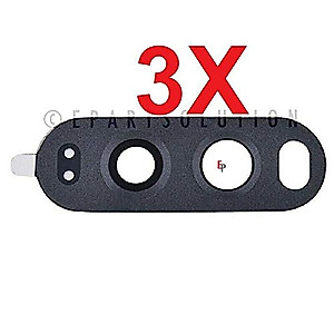 ePartSolution Lot of 3 Replacement for LG V20 F800L H910 H915 H990 LS997 US996 VS995 Rear Main Back Camera Lens Cover Glass USA (Black)