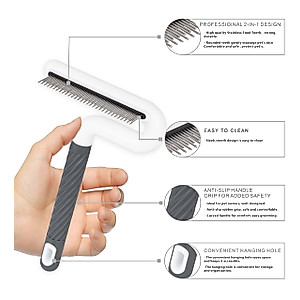 ﻿TailGurus Flea Comb For Cats & Dogs-Premium Flea Comb for Cats & Dogs-Cat Brush for Shedding & Dog Brush for Long Haired Dogs - Ideal for Indoor Cats & Shedding Dogs - Water-Resistant Design(TG2038)