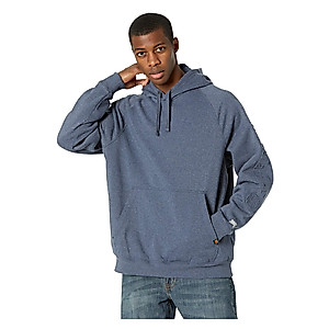 Timberland PRO Men's Honcho Sport Embossed Logo Hood Pullover, Navy Heather, Small