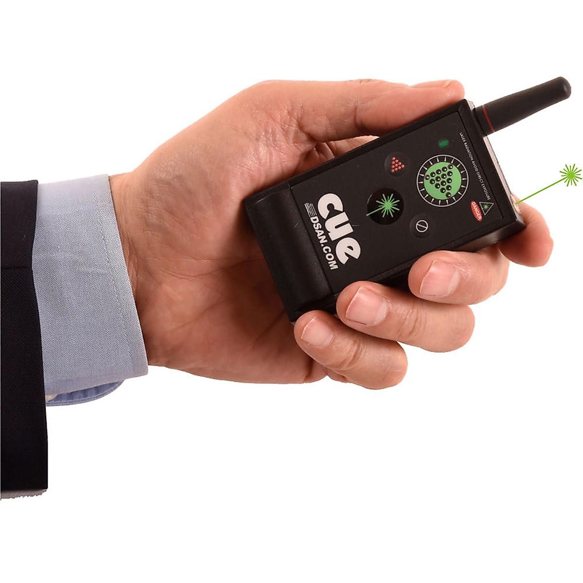DSAN PerfectCue Micro Ultra Compact Cue Light Remote Presentation Controller with PC-AS4 3-Button & Green Laser Wireless Transmitter