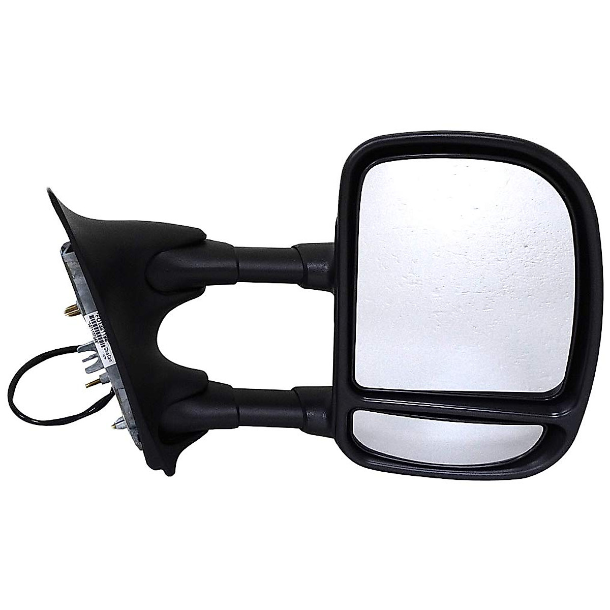 Dorman 955-364 Passenger Side Power Door Mirror - Folding, Telescopic, Round Plug Compatible with Select Ford Models, Black