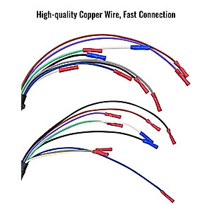 NTSUMI 9 Pin Truck and Plow Side Repair Harness Kit Fit for Western Fisher Snow Plow Replace 49317 22335K 49308 22336K