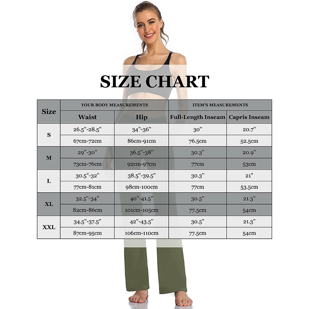 MOVE BEYOND Buttery Soft Women's Bootcut Yoga Pants with 4 Pockets Tummy Control Workout Bootleg Work Pants, Green, M