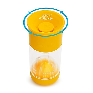 Munchkin® Miracle® 360 Fruit Infuser Toddler Sippy Cup, 14 Ounce, Yellow