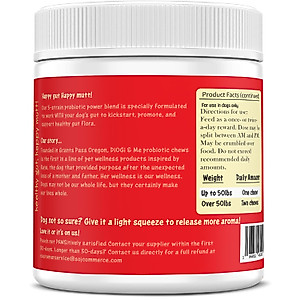 DiOGi and Me Probiotics for Dogs - Digestive Enzymes for Gut Flora, Caprophagia, Diarrhea & Bowel Support - Clinically Studied DE111 - Dog Supplement Soft Chew for Pet Immune System