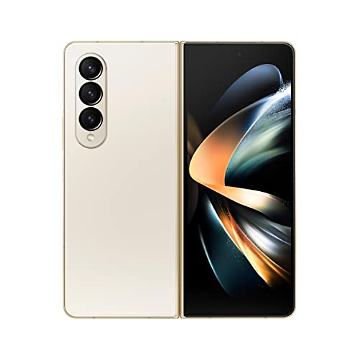 SAMSUNG Galaxy Z Fold 4 Cell Phone, Factory Unlocked Android Smartphone, 256GB, Flex Mode, Hands Free Video, Multi Window View, Foldable Display, S Pen Compatible, US Version, 2022, Beige