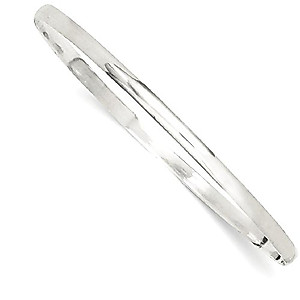 IceCarats 925 Sterling Silver 3mm Slip On Bangle Bracelet