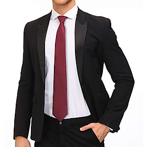 Adulove Men's Necktie Classic Silk Tie Woven Jacquard Neck Ties 6 PCS