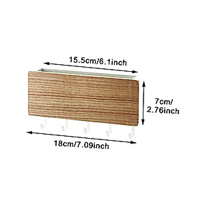 Saycker 5 Hooks Wall Decorative Key Rack with Key Hooks Wall Mail Organizer for Entrances, Hallways, Kitchens, Offices and Farmhouses Key Rack Organizer(Free Installation Tools)