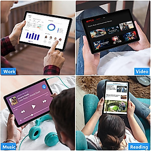 Hot Pepper Android Tablet 10 inch,Android 12 Tablet,6GB RAM 128GB ROM Tablet with 5MP+13MP Dual Camera,1280x800 HD Touch Screen,6580mAh,Octa-Core Tablet for Working,Split Screen Support